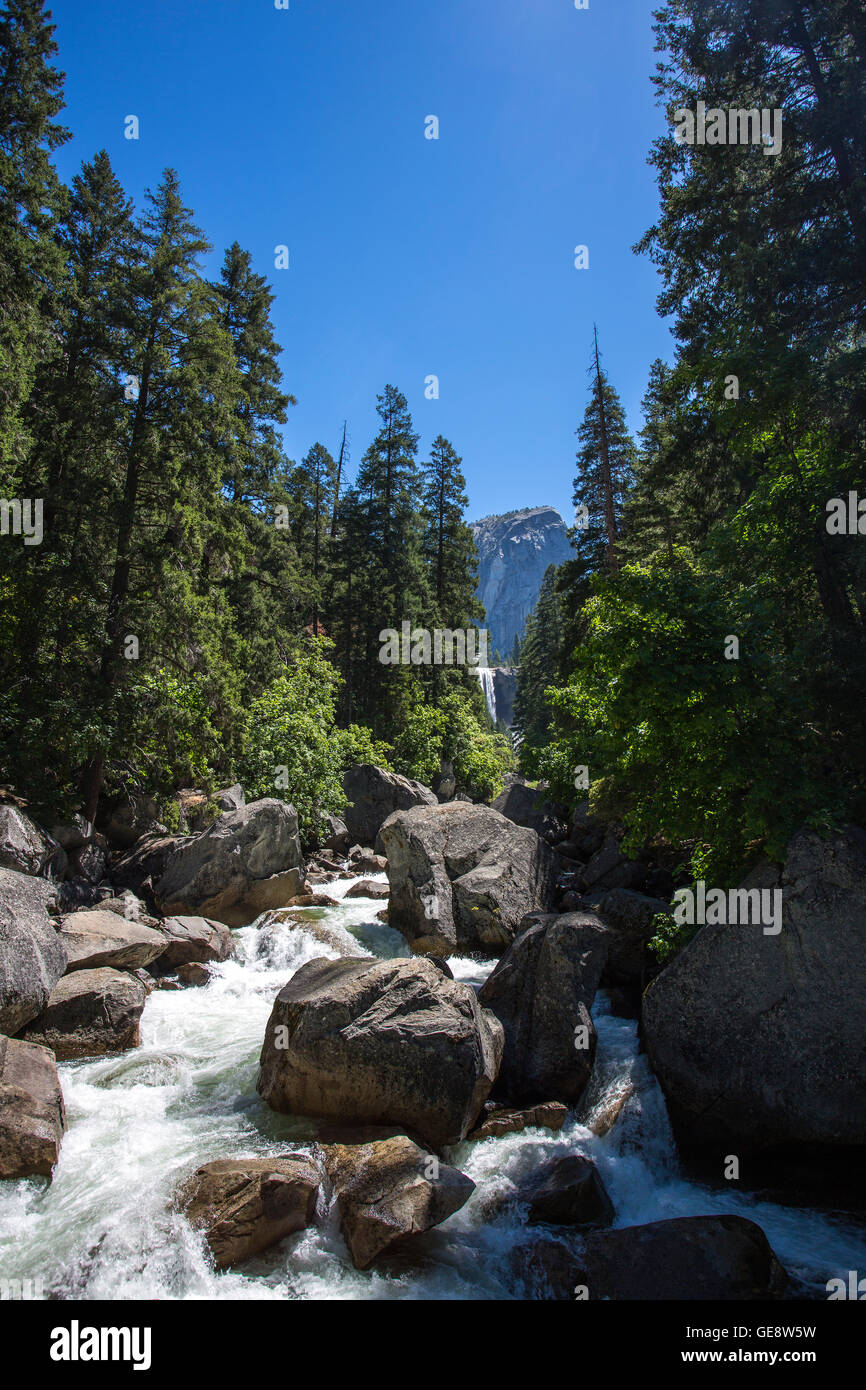 Raging river in Yosemite Valley Stock Photo - Alamy