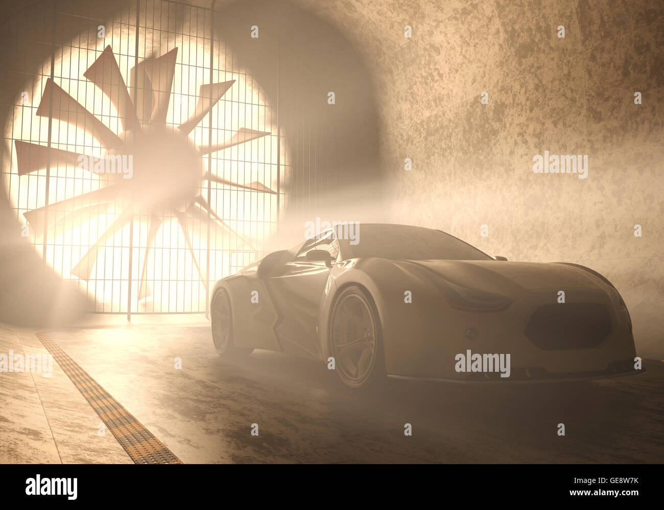 3D illustration, concept car without reference based on real vehicles ...