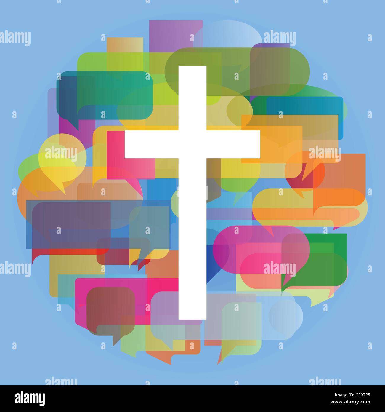 Christianity religion cross mosaic heart concept abstract background ...
