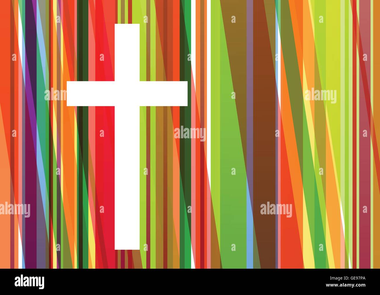 Christianity religion cross mosaic concept abstract background vector ...