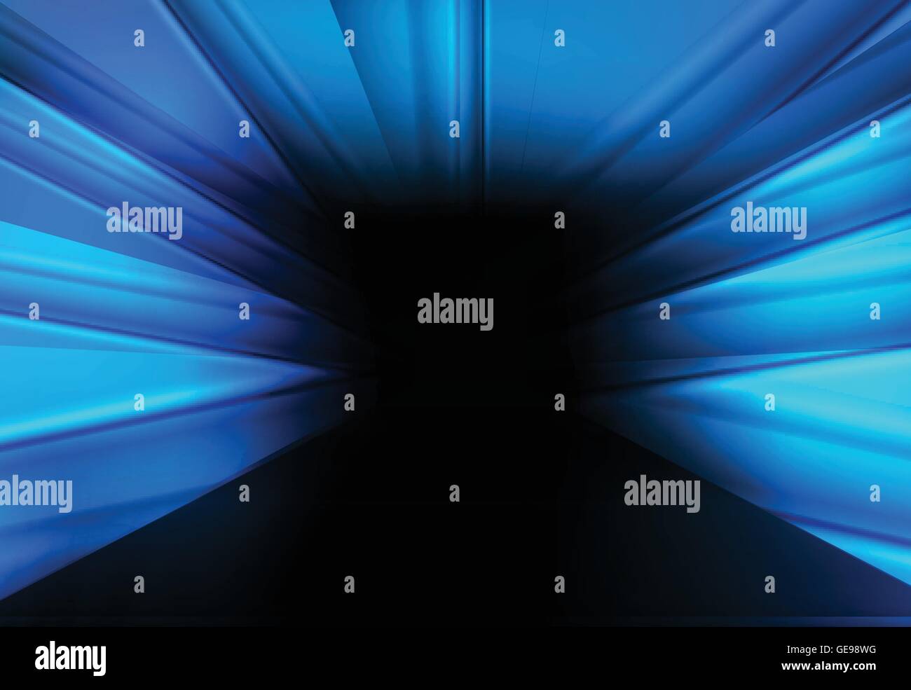 Blue tunnel vector abstract background concept Stock Vector Image & Art ...