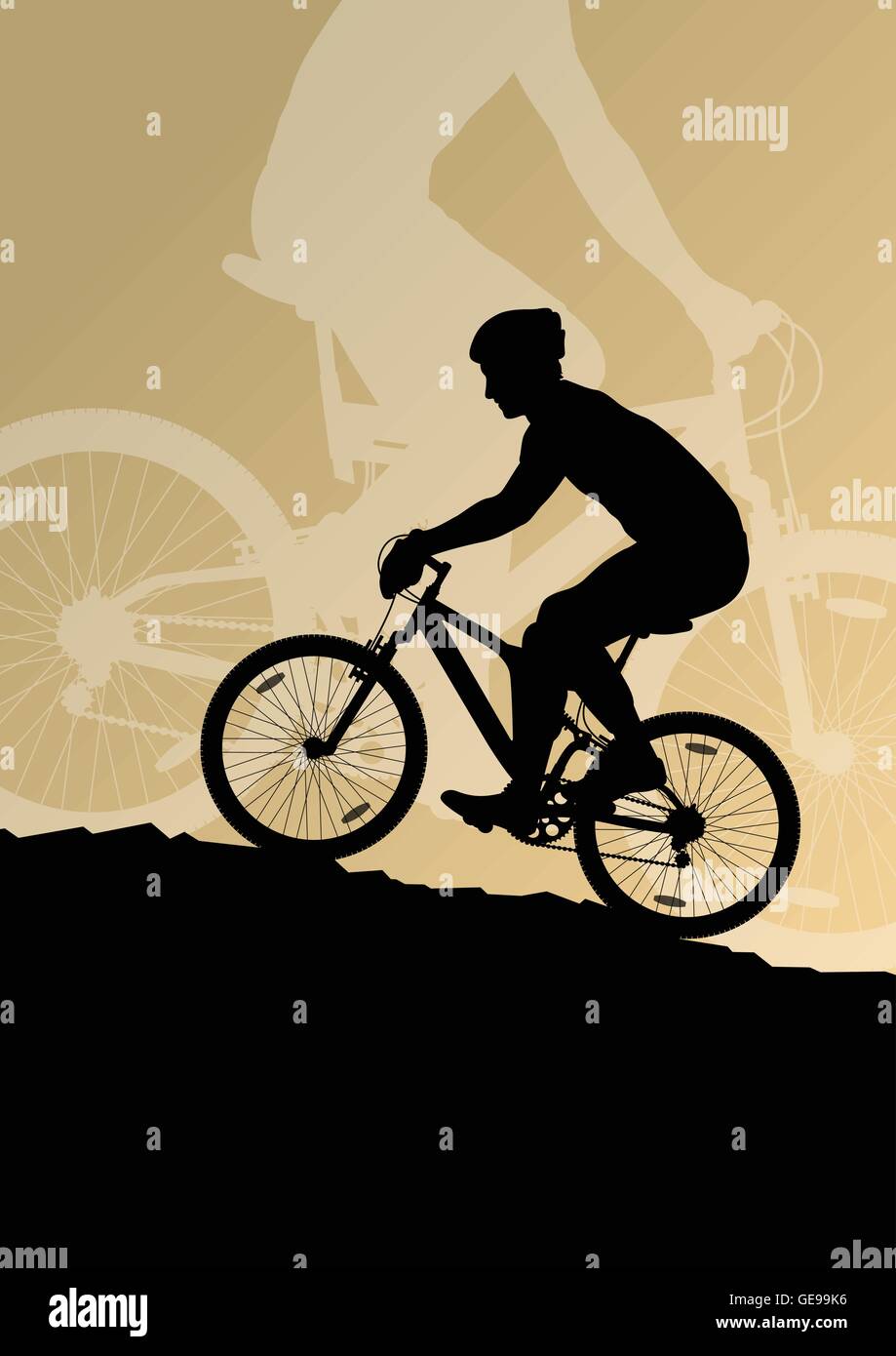 Men in cycle race Stock Vector Images - Alamy