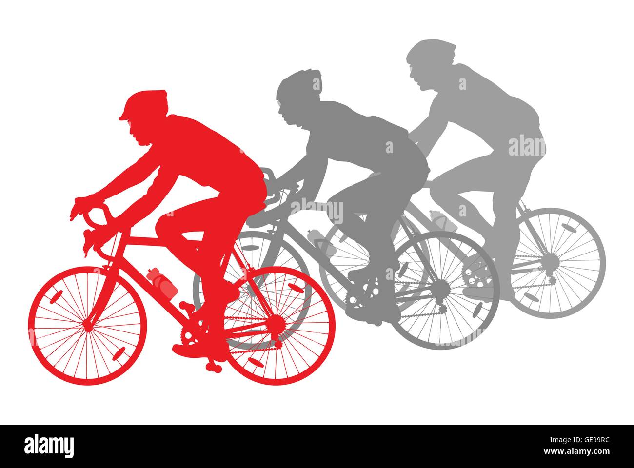 Cycling Team Illustrations Royaltyfree Vector Graphics