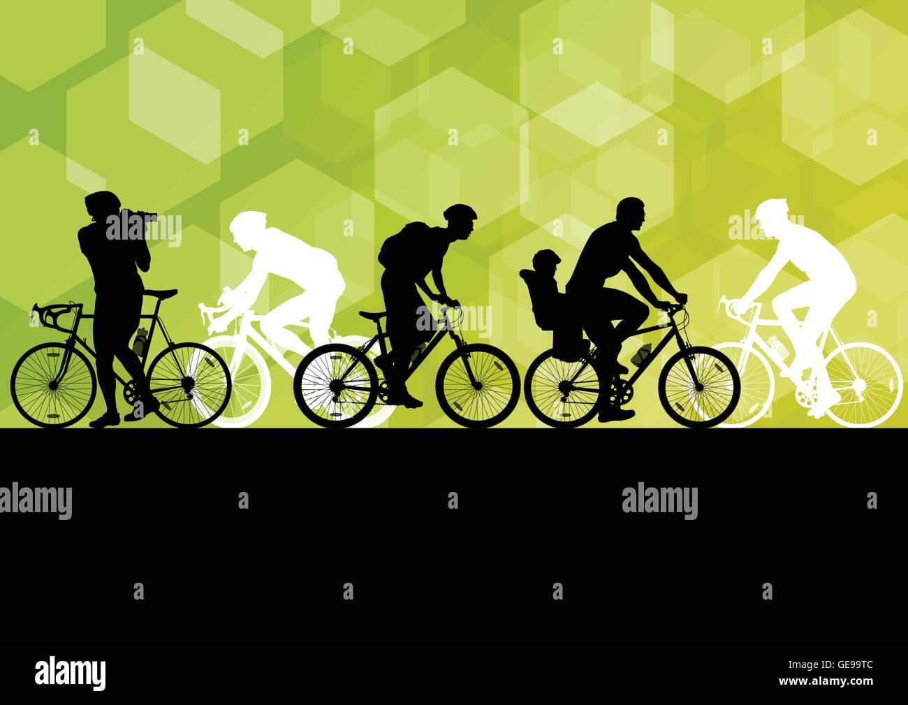 Marathon riders Stock Vector Images - Alamy
