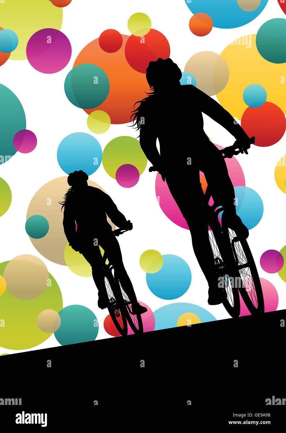 Active fit riders Stock Vector Images - Alamy