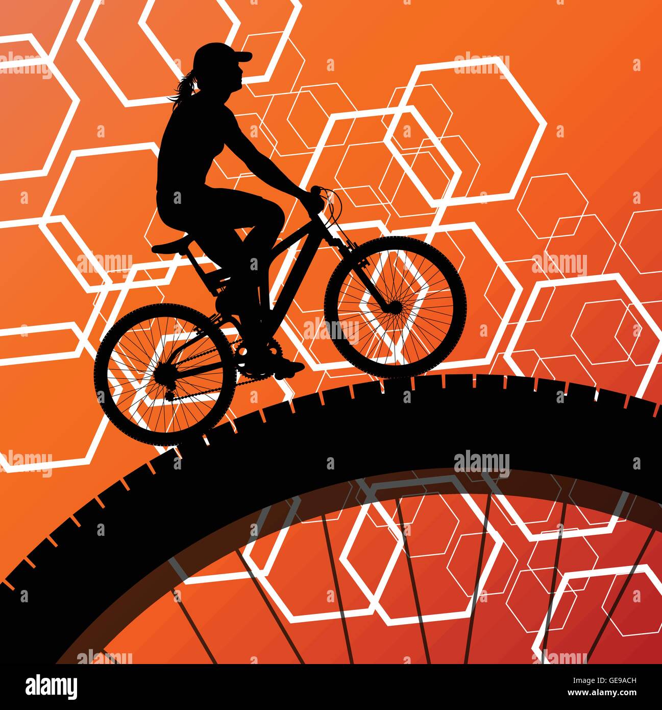 Cyclist touring club Stock Vector Images - Alamy