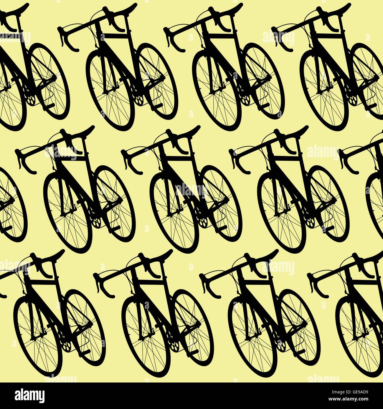 Bicycle pattern wallpaper vintage retro vector background concept for ...