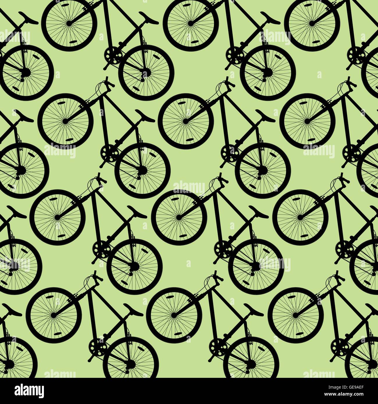 Bicycle pattern wallpaper vintage retro vector background concept for ...