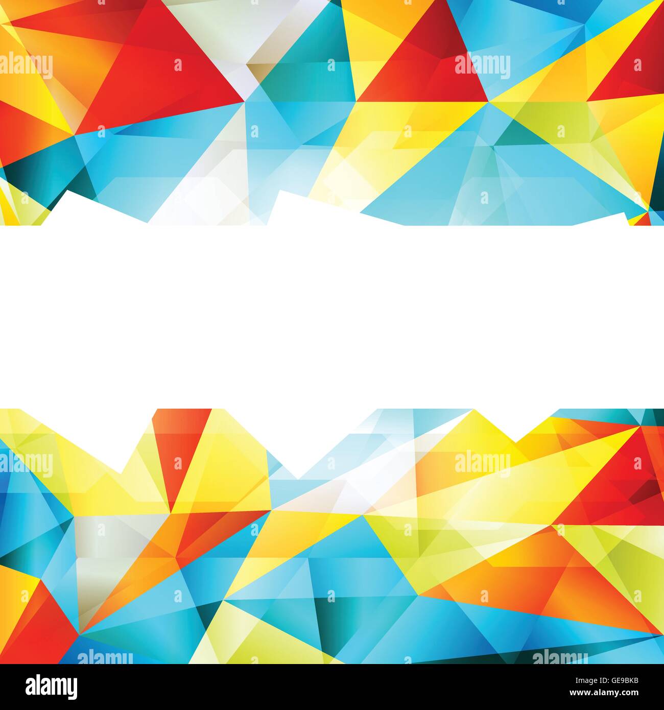 Geometric triangle mosaic abstract vector background concept Stock ...