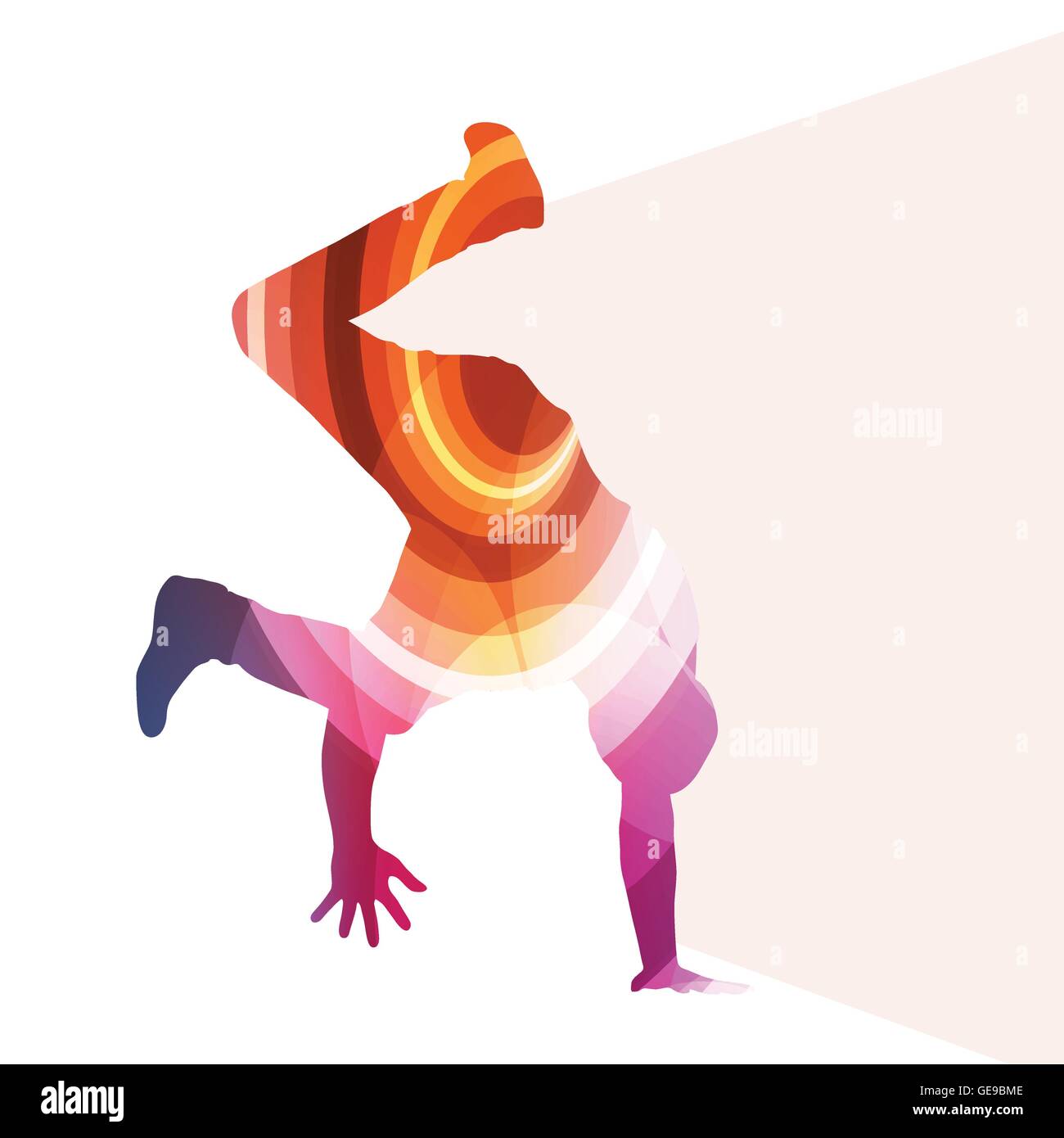 Hip Hop Dancer Silhouette Vector