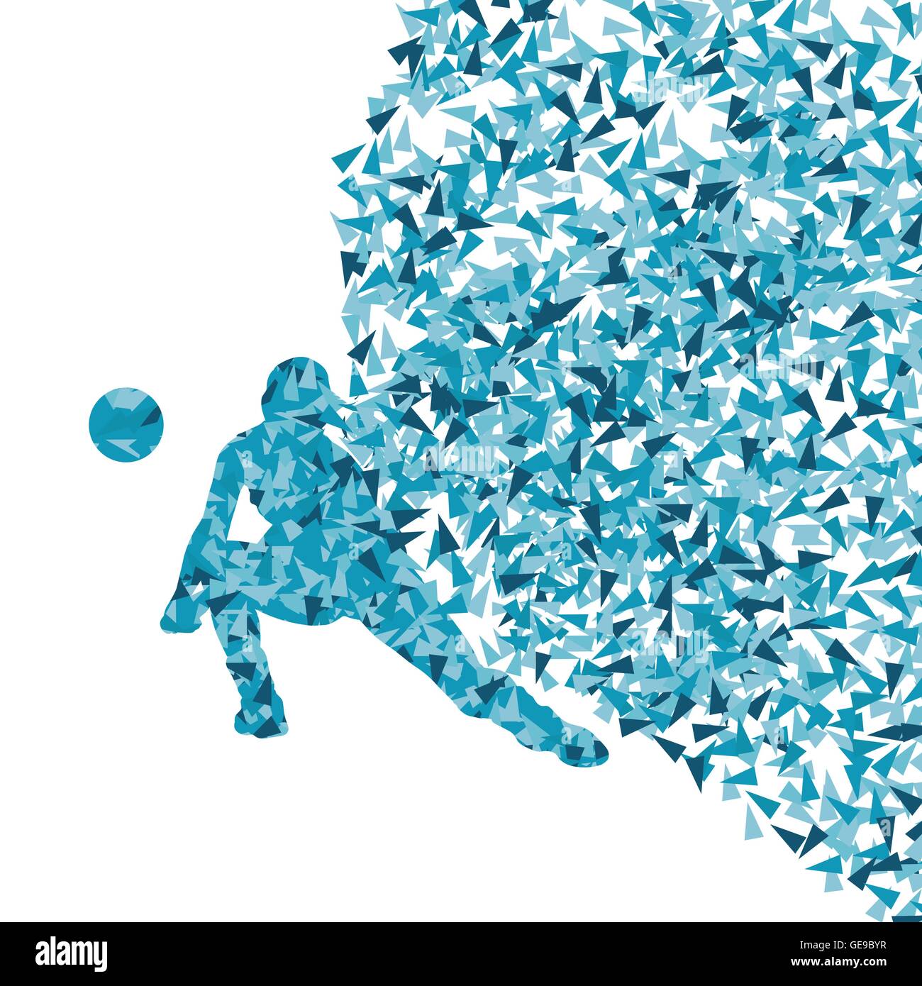 Volleyball woman player vector background concept Stock Vector Image ...