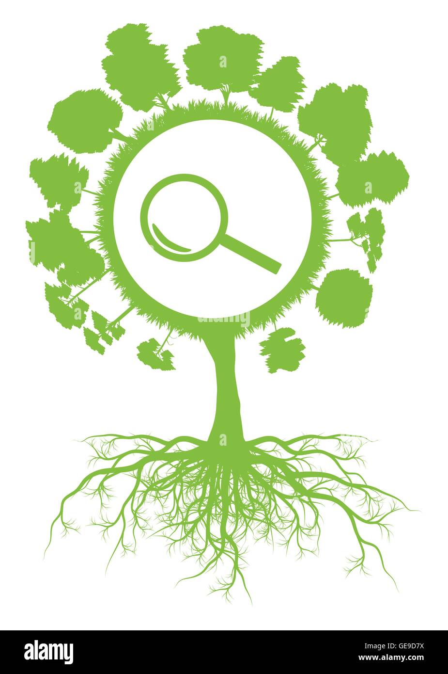 Searching roots Stock Vector Images - Alamy