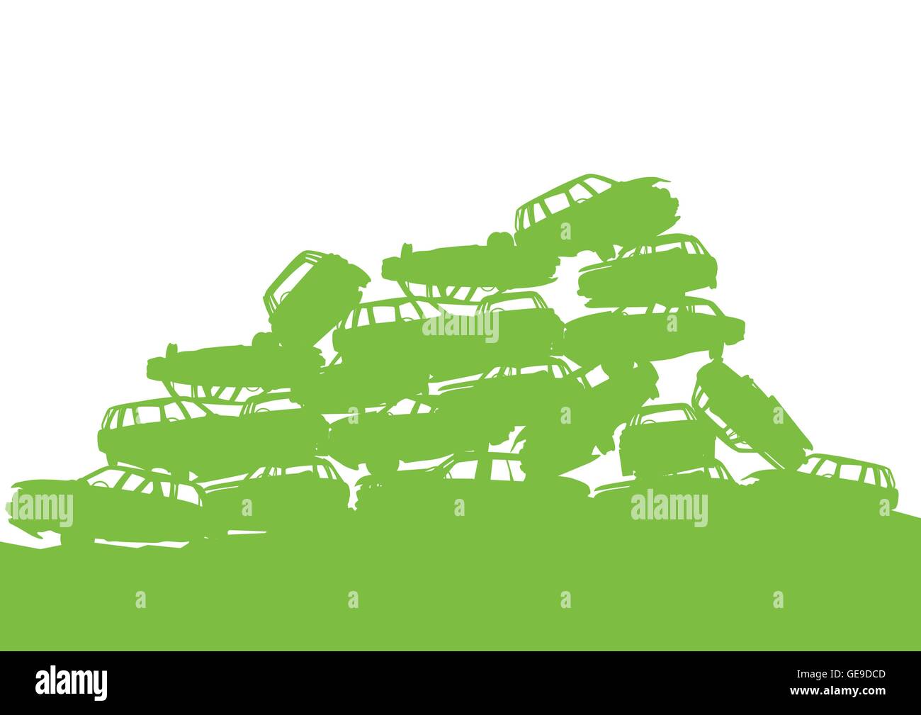 Junkyard, waste, dump green ecology background concept waste management ...