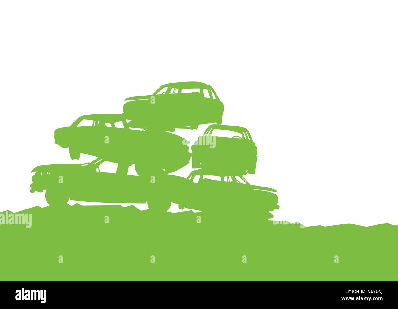 Junkyard, waste, dump green ecology background concept waste management ...