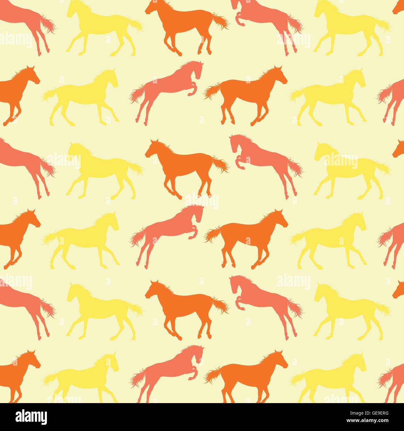 Horses pattern vector background wallpaper concept illustration Stock ...