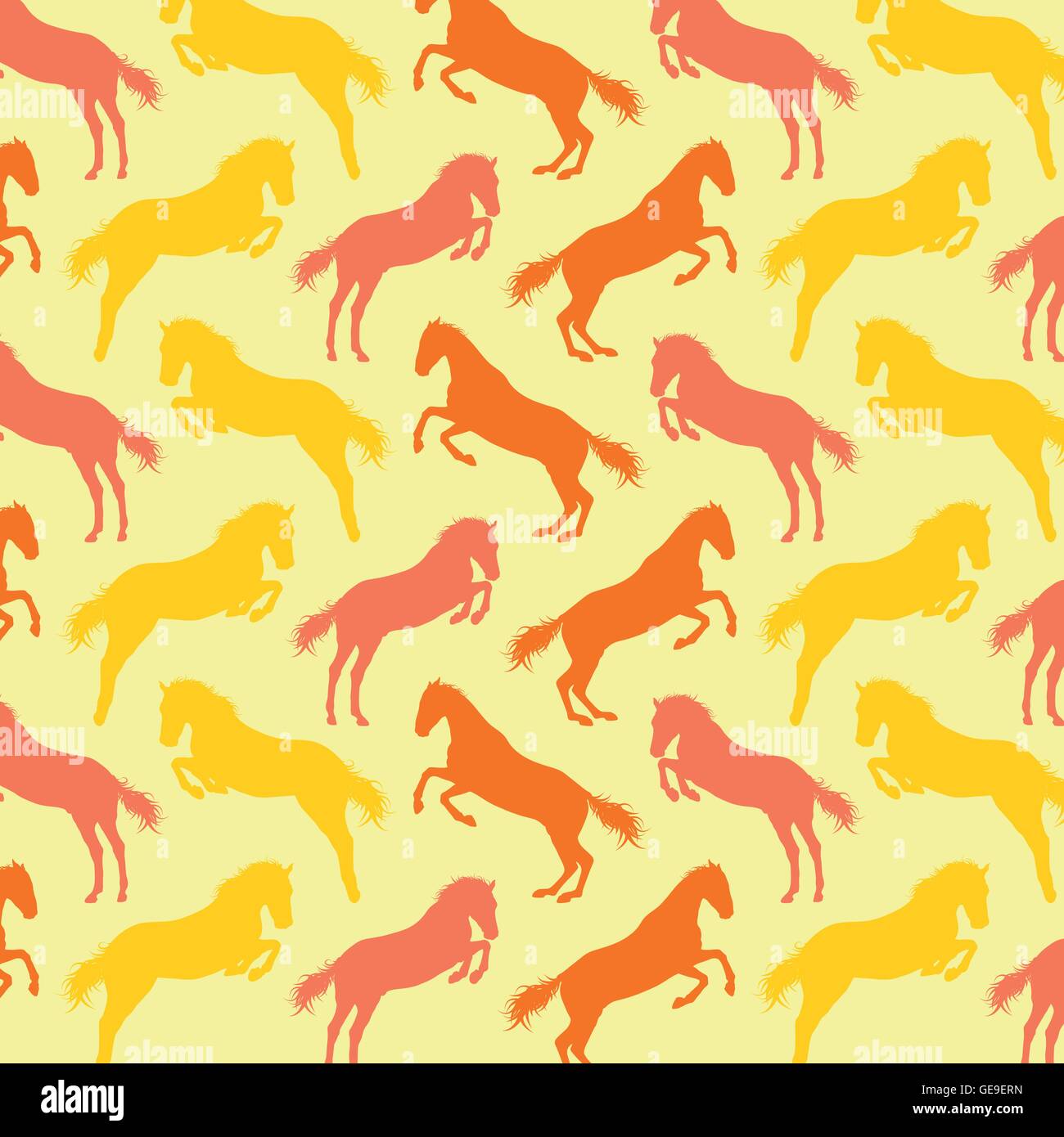 Horses pattern vector background wallpaper concept illustration Stock ...