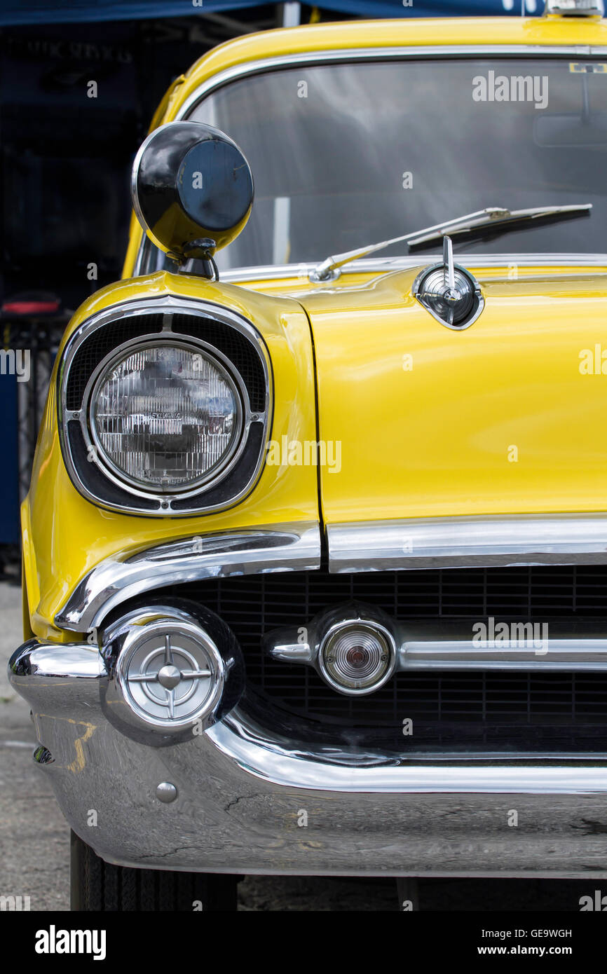 An old 1957 Chevrolet police car Stock Photo - Alamy