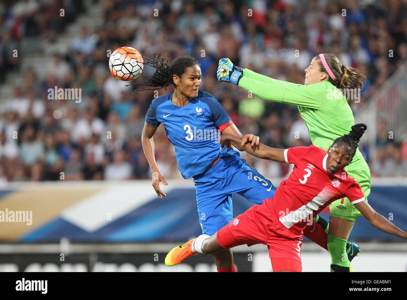 Auxerre, France. 23rd July, 2016. Womens International friendly ...