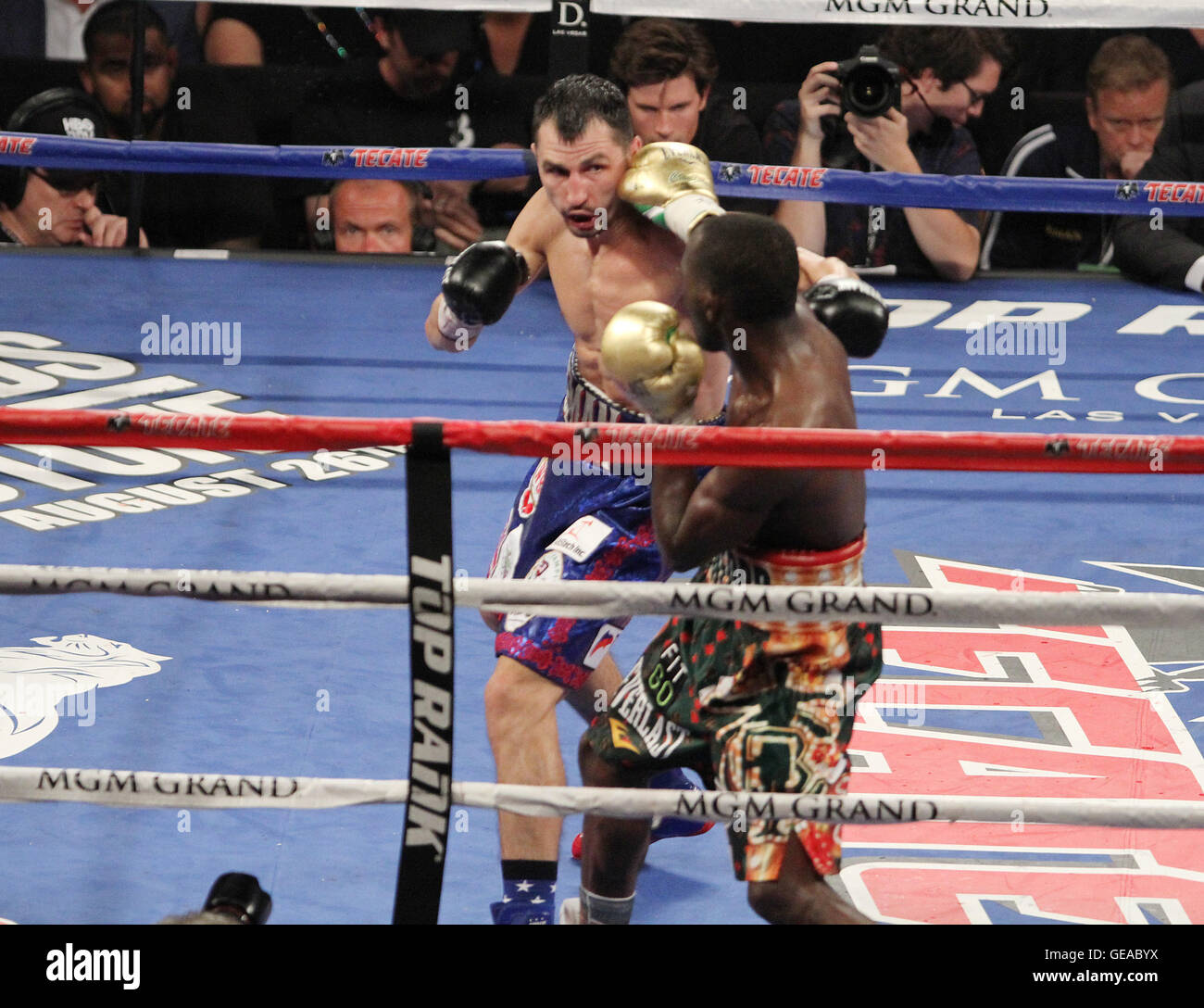 Las Vegas, Nevada, USA. 23rd July, 2016. WBO Welterwieight boxing ...