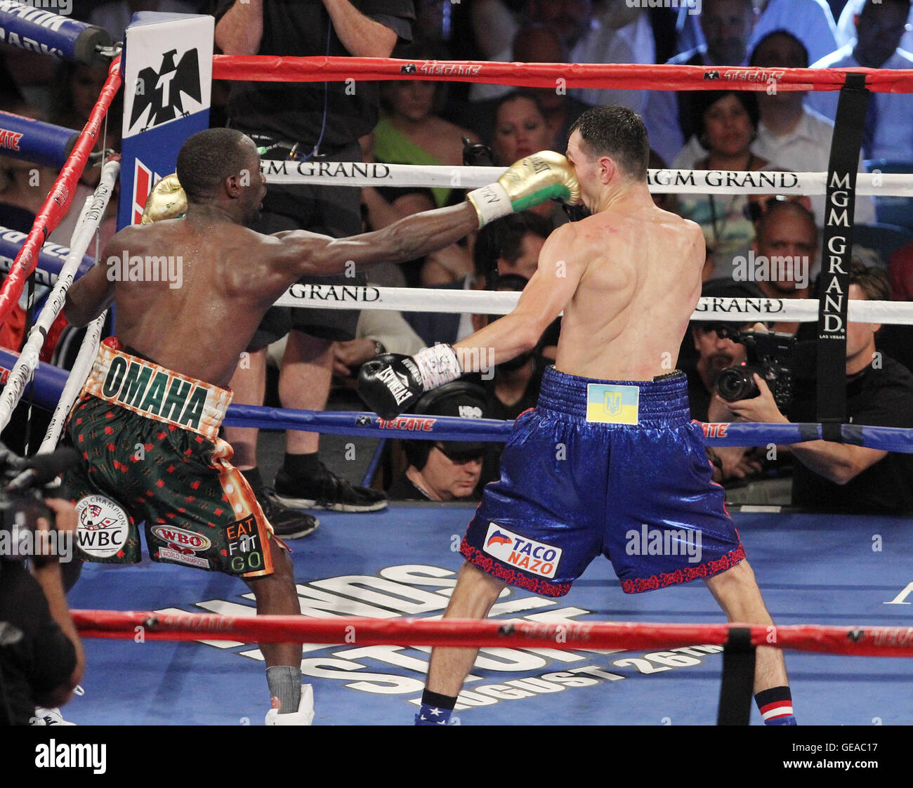 Las Vegas, Nevada, USA. 23rd July, 2016. WBO Welterwieight boxing ...