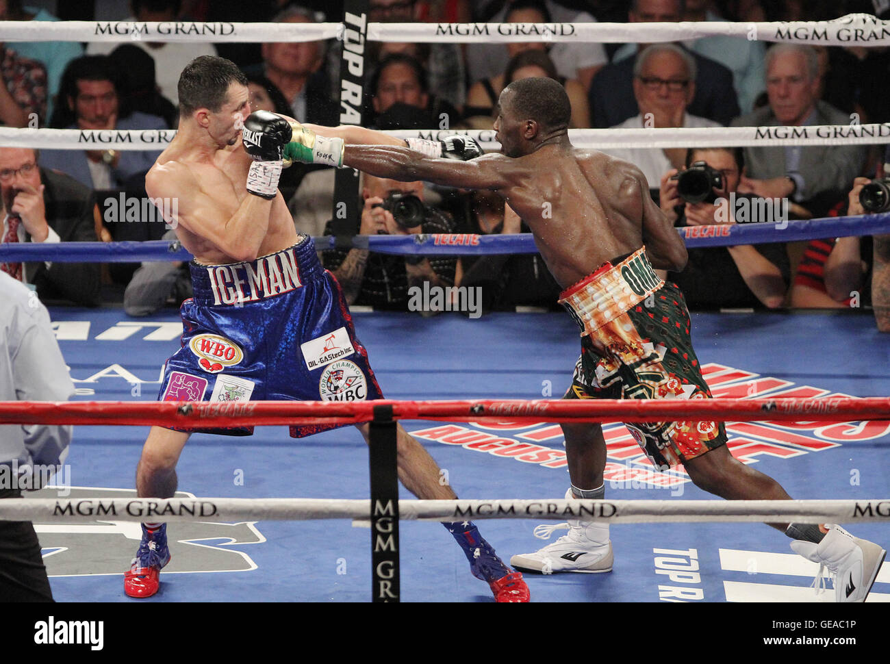 Las Vegas, Nevada, USA. 23rd July, 2016. WBO Welterwieight boxing ...