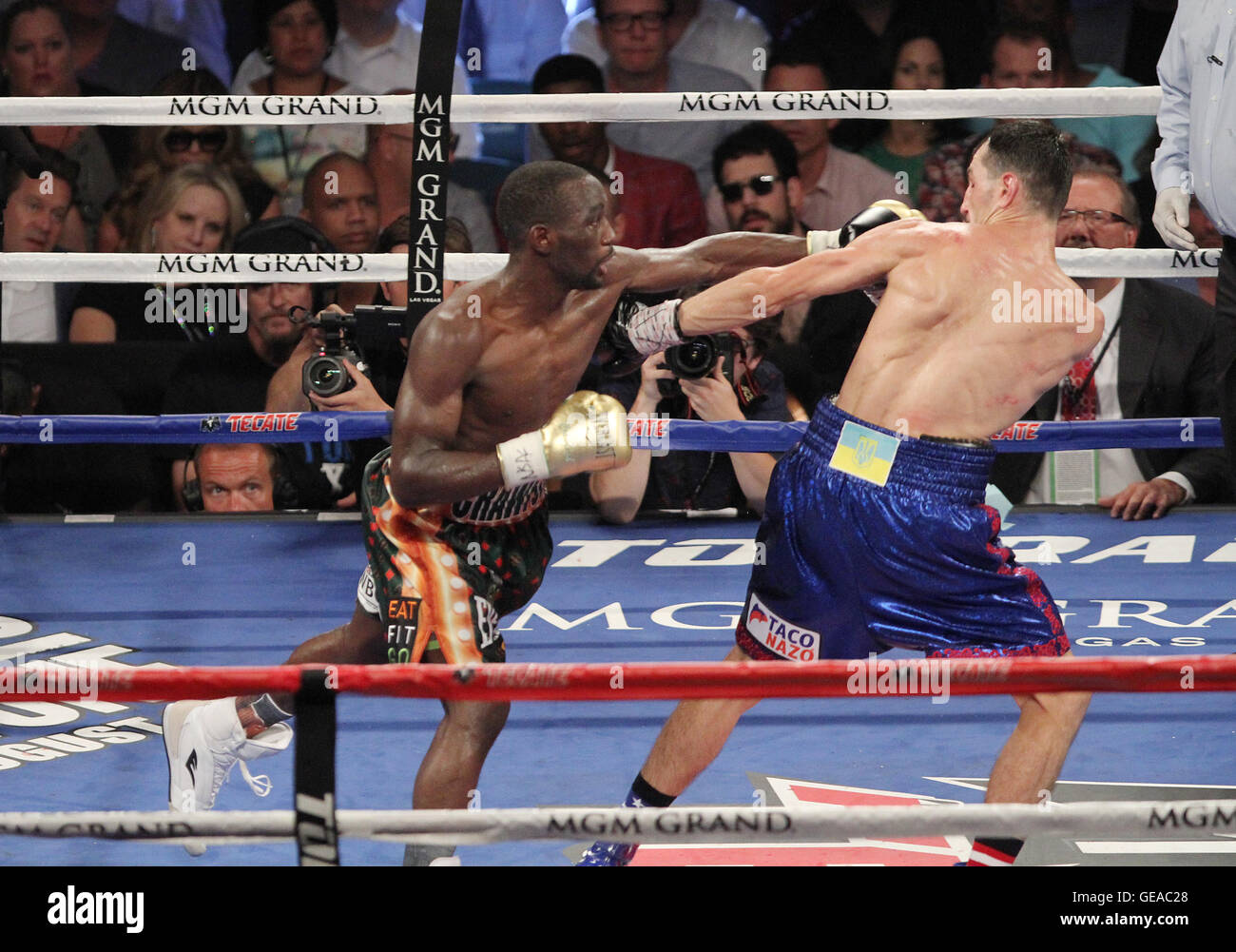Las Vegas, Nevada, USA. 23rd July, 2016. WBO Welterwieight boxing ...