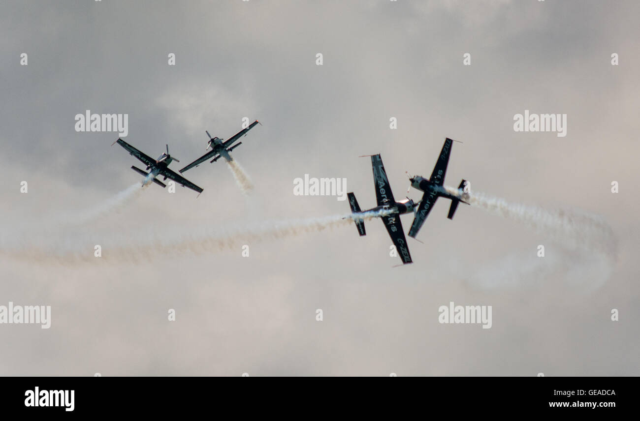 The Blades acrobatic display team, flown by former RAF pilots ...