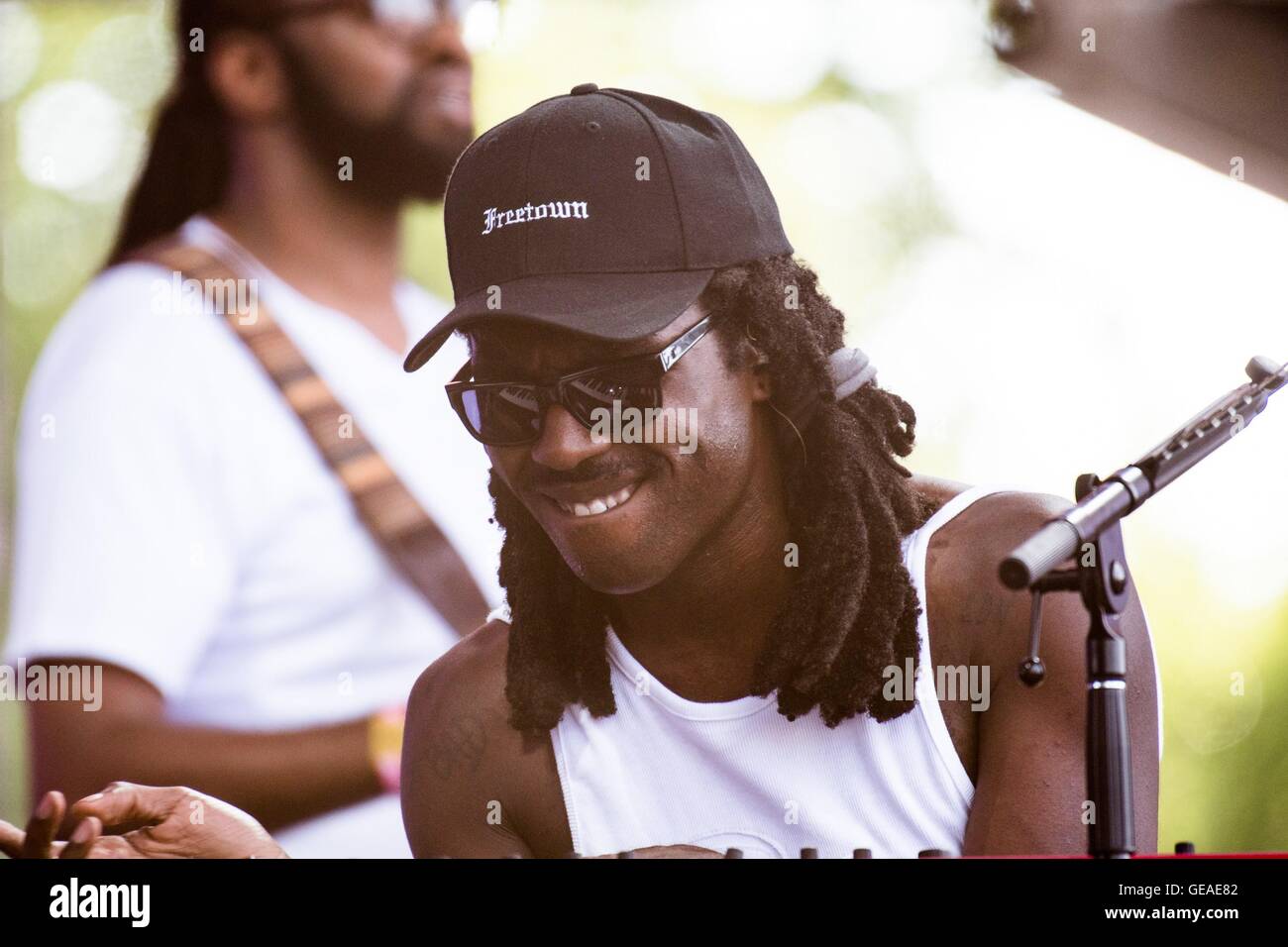 New York, NY, USA. 23rd July, 2016. Dev Hynes, Blood Orange on stage ...