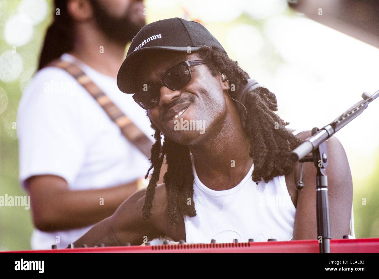 New York, NY, USA. 23rd July, 2016. Dev Hynes, Blood Orange on stage ...