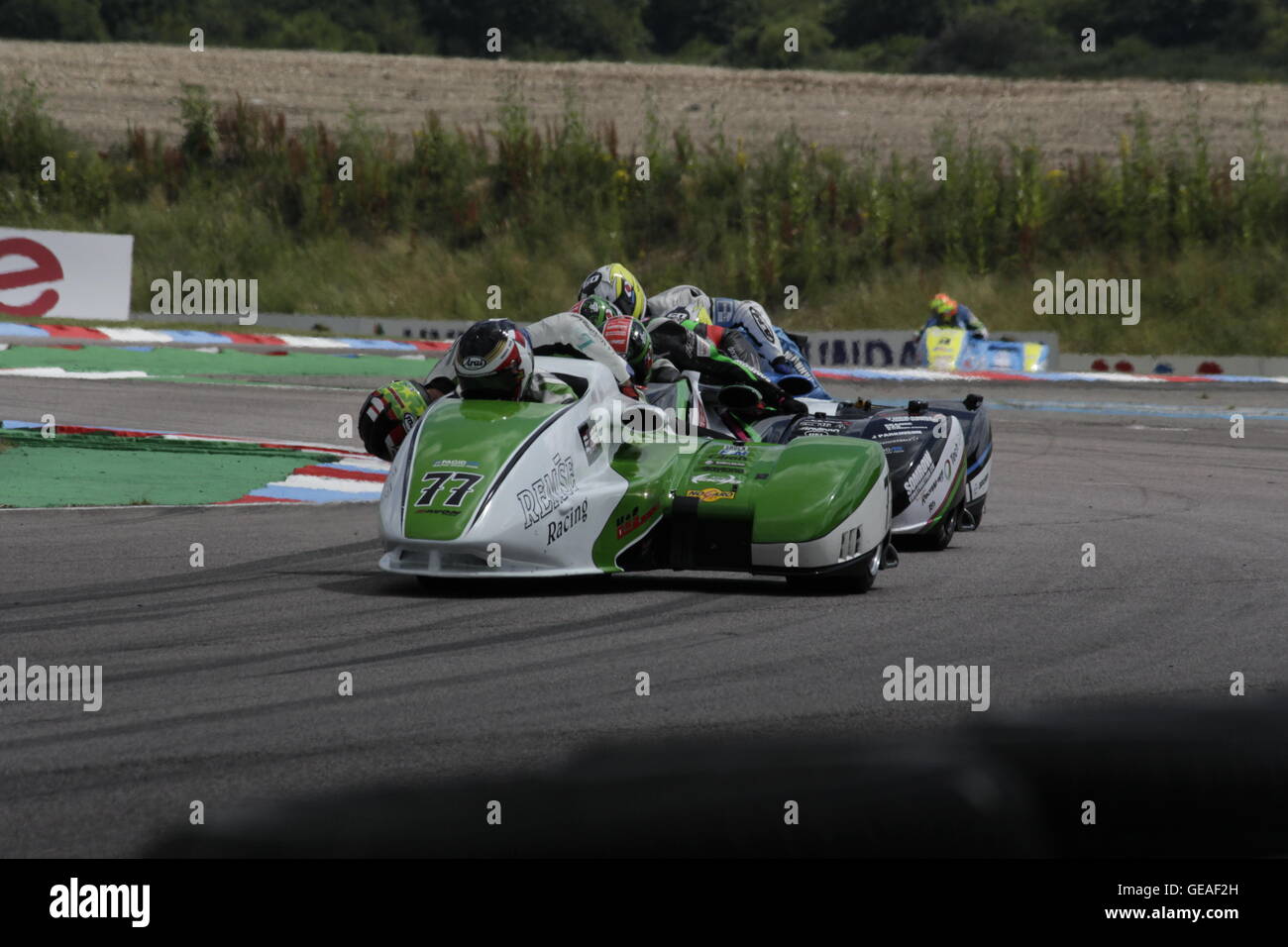 Tim Reeves and Gregory Cluze riding in the qualifying rounds of the ...