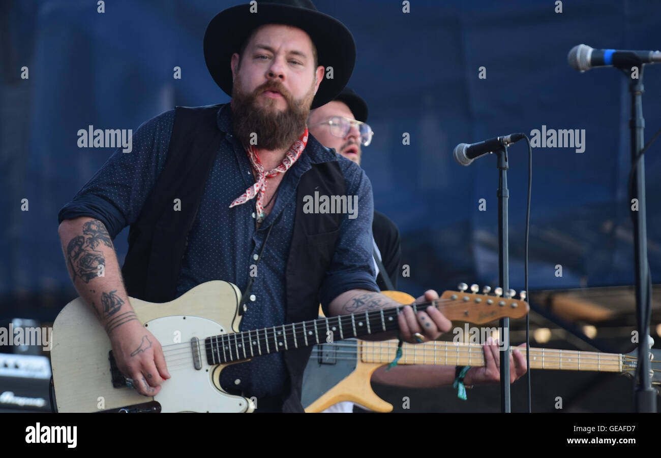 Newport, RI, USA. 24th July, 2016. Nathaniel Rateliff & The Night ...