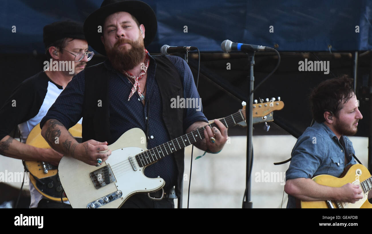 Newport, RI, USA. 24th July, 2016. Nathaniel Rateliff & The Night ...