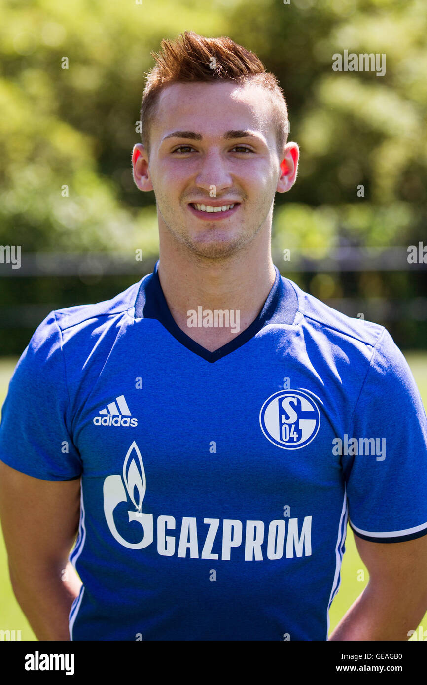 German Bundesliga soccer player Donis Avdijaj from team FC Schalke 04 ...