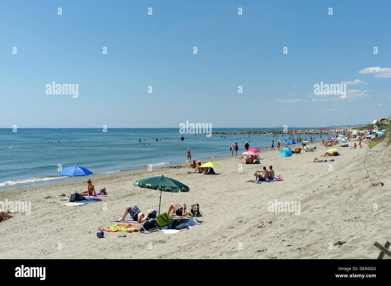 Carnon, Languedoc Roussillon, Occitanie, France. 24th July, 2016. Very ...