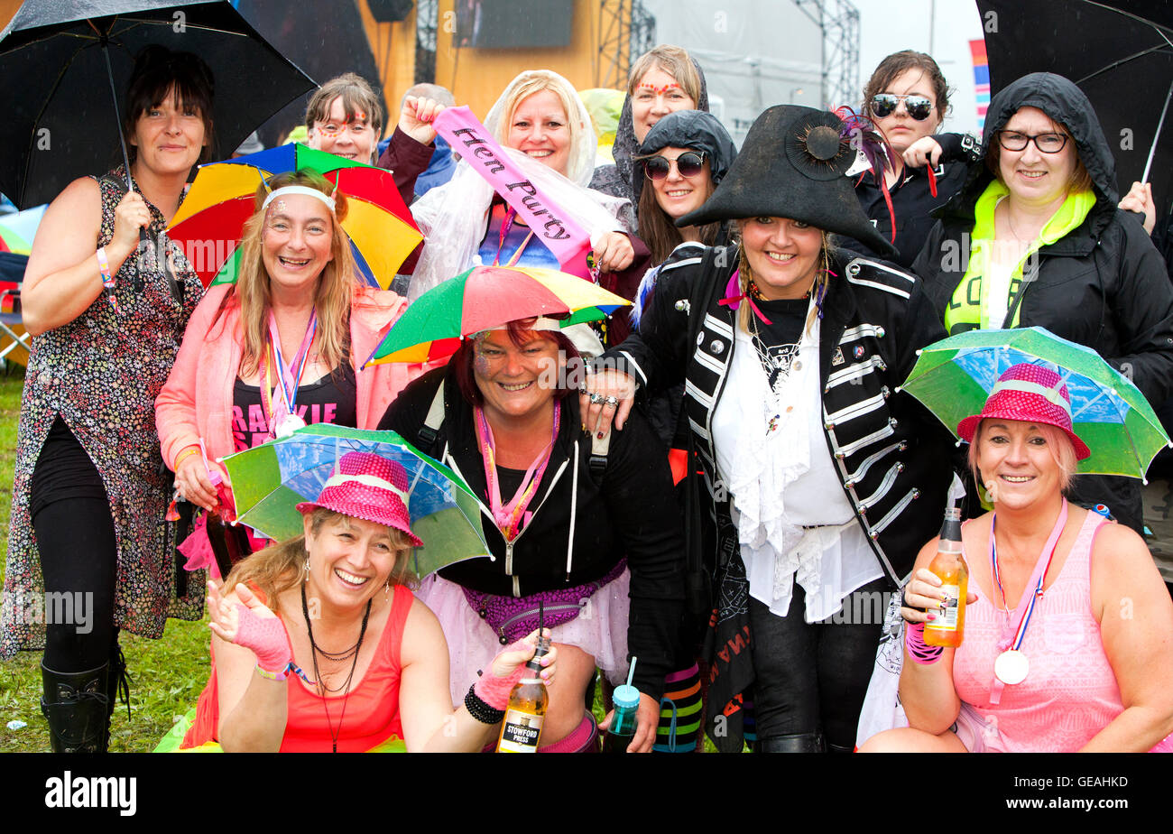 Perth, Scotland, UK. 24th July, 2016. Revellers at The Rewind 80s ...
