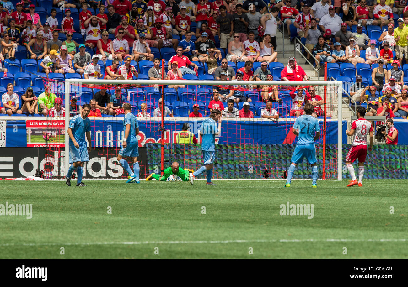 New York, NY USA - July 24, 2016: Josh Saunders (12) of NYC FC saves ...