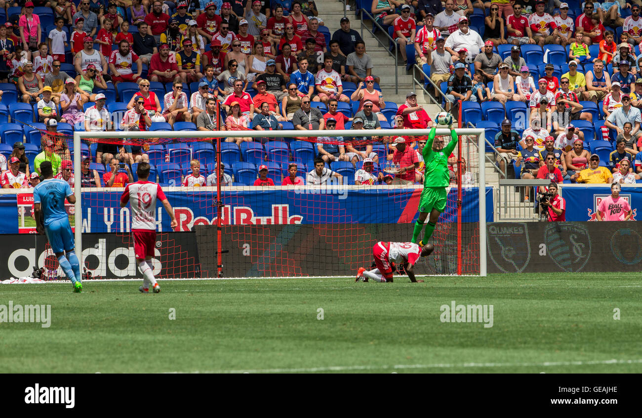 New York, NY USA - July 24, 2016: Josh Saunders (12) of NYC FC saves ...