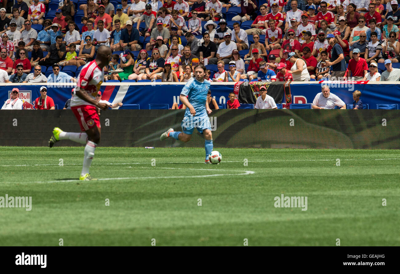 New York, NY USA - July 24, 2016: Thomas McNamara (15) controls ball ...