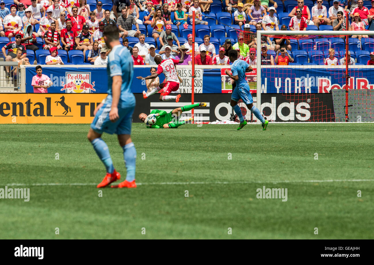 New York, NY USA - July 24, 2016: Josh Saunders (12) of NYC FC saves ...