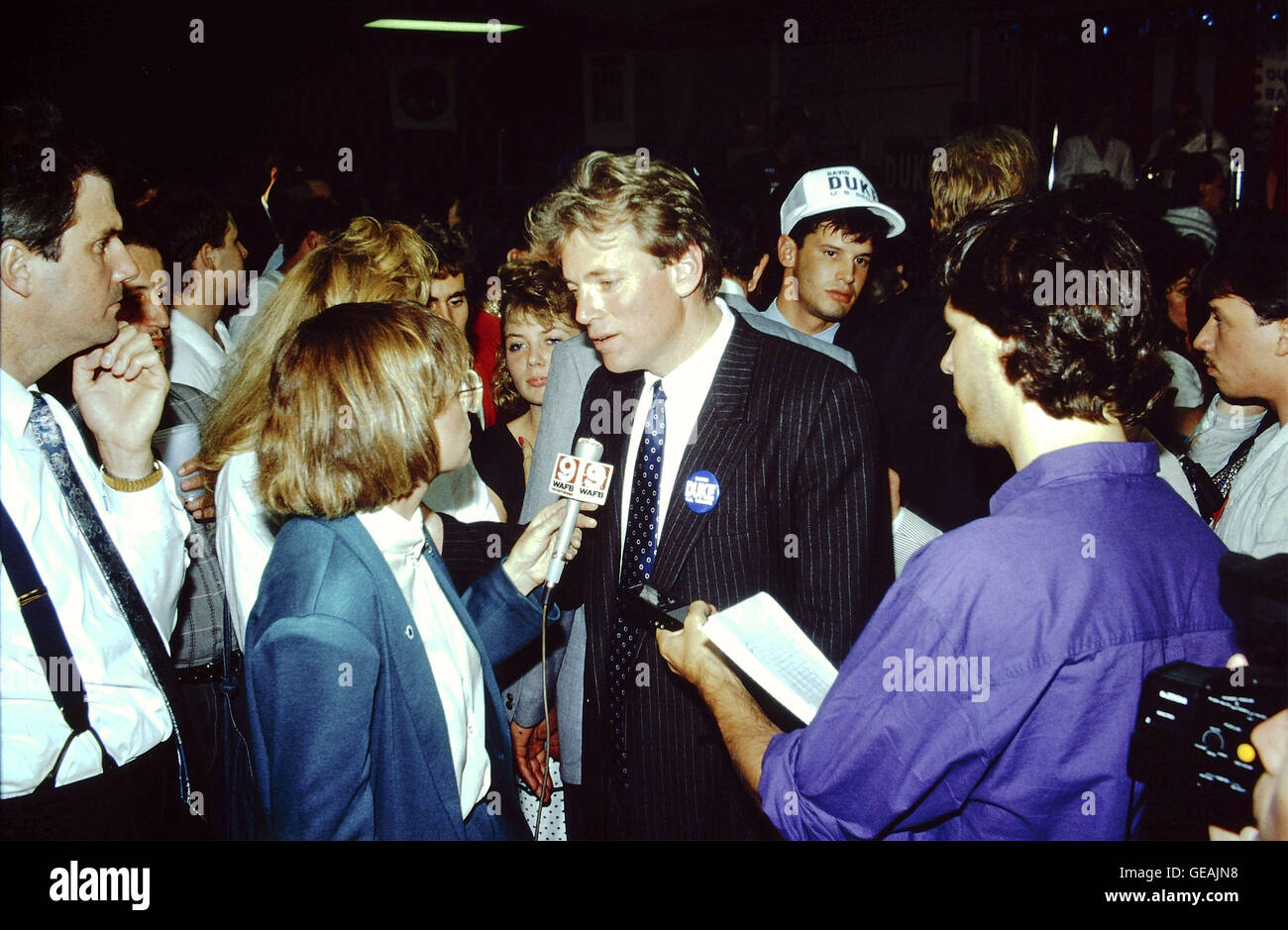 Metairie, LOUISIANA, USA. 1st Jan, 2011. DAVID DUKE speaks with a ...