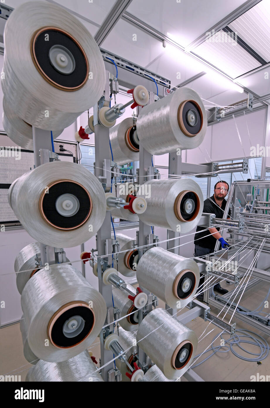 Schkopau, Germany. 6th July, 2016. Michael Filip working at the ...