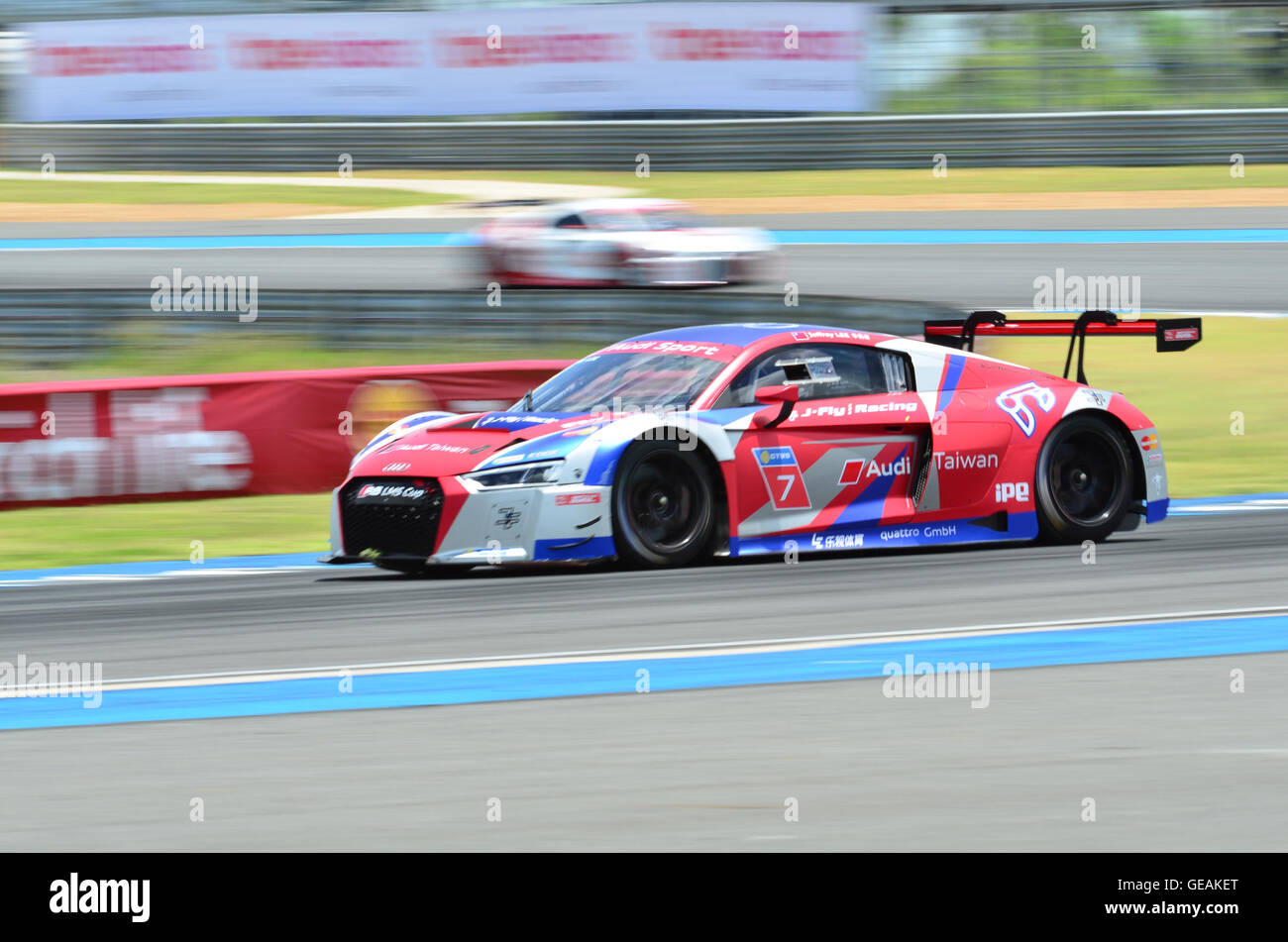 Buriram, Thailand. 24th July, 2016. Audi R8 LMS Cup on display Buriram ...
