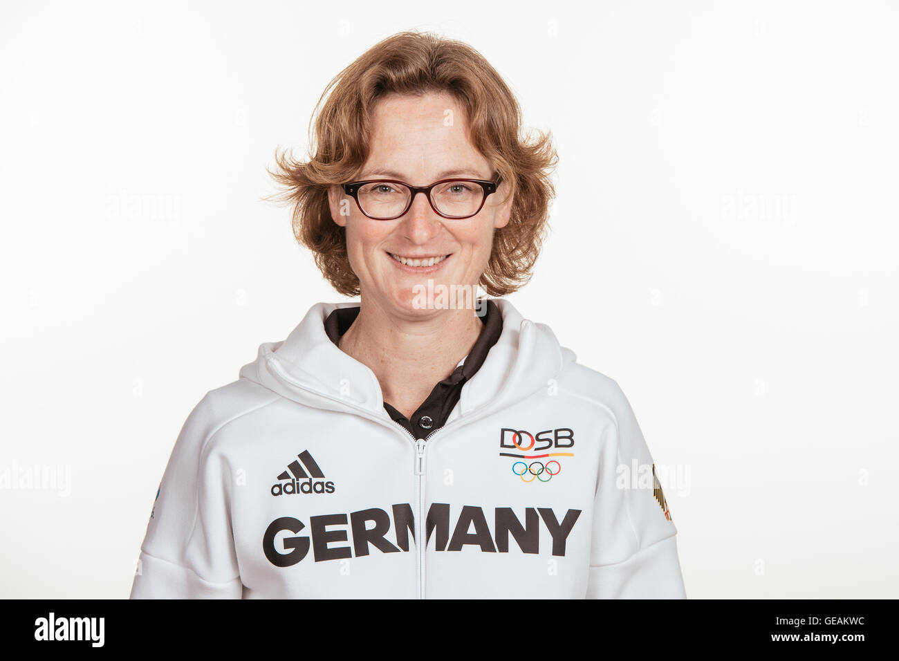 Nadine poses photocall during preparations hi-res stock photography and ...