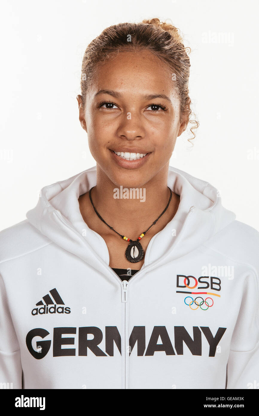 Hannover, Germany. 22nd July, 2016. Alexandra Wester poses at a ...