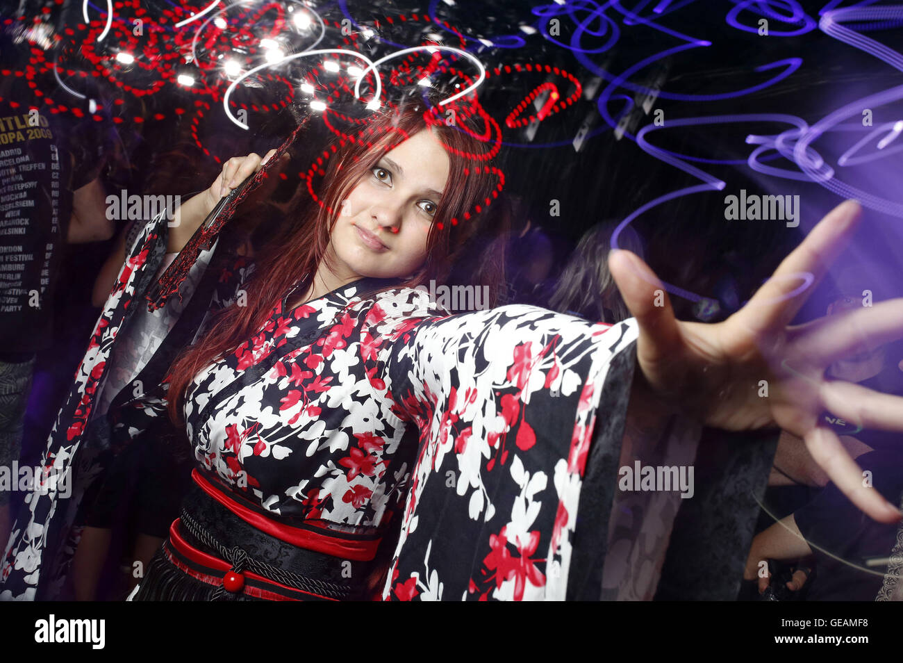 Festival goers attend the "XII. Amphi Festival" in Cologne, Germany. On ...