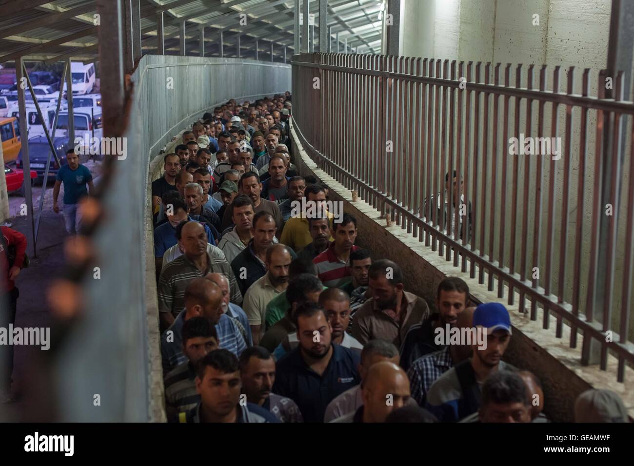 Palestinian labourers west bank hi-res stock photography and images - Alamy
