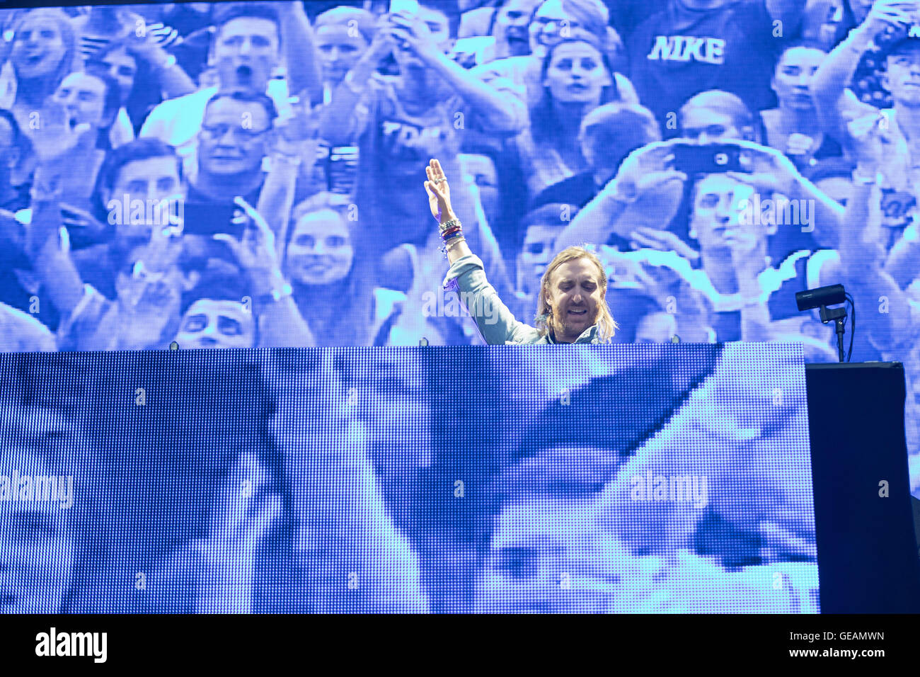 July 23.2016 - David Guetta (Pierre David Guetta) performs live at ...