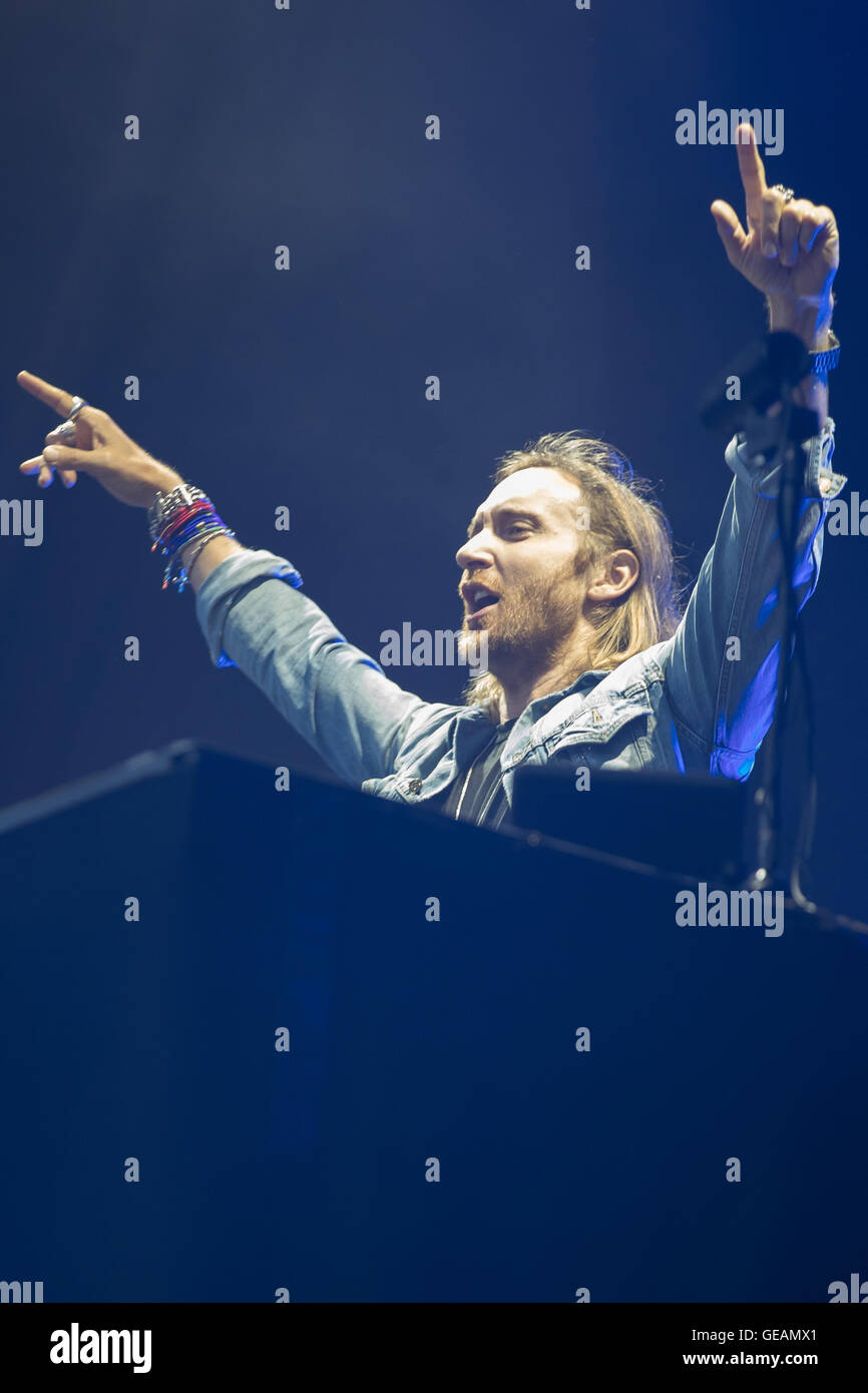 July 23.2016 - David Guetta (Pierre David Guetta) performs live at ...