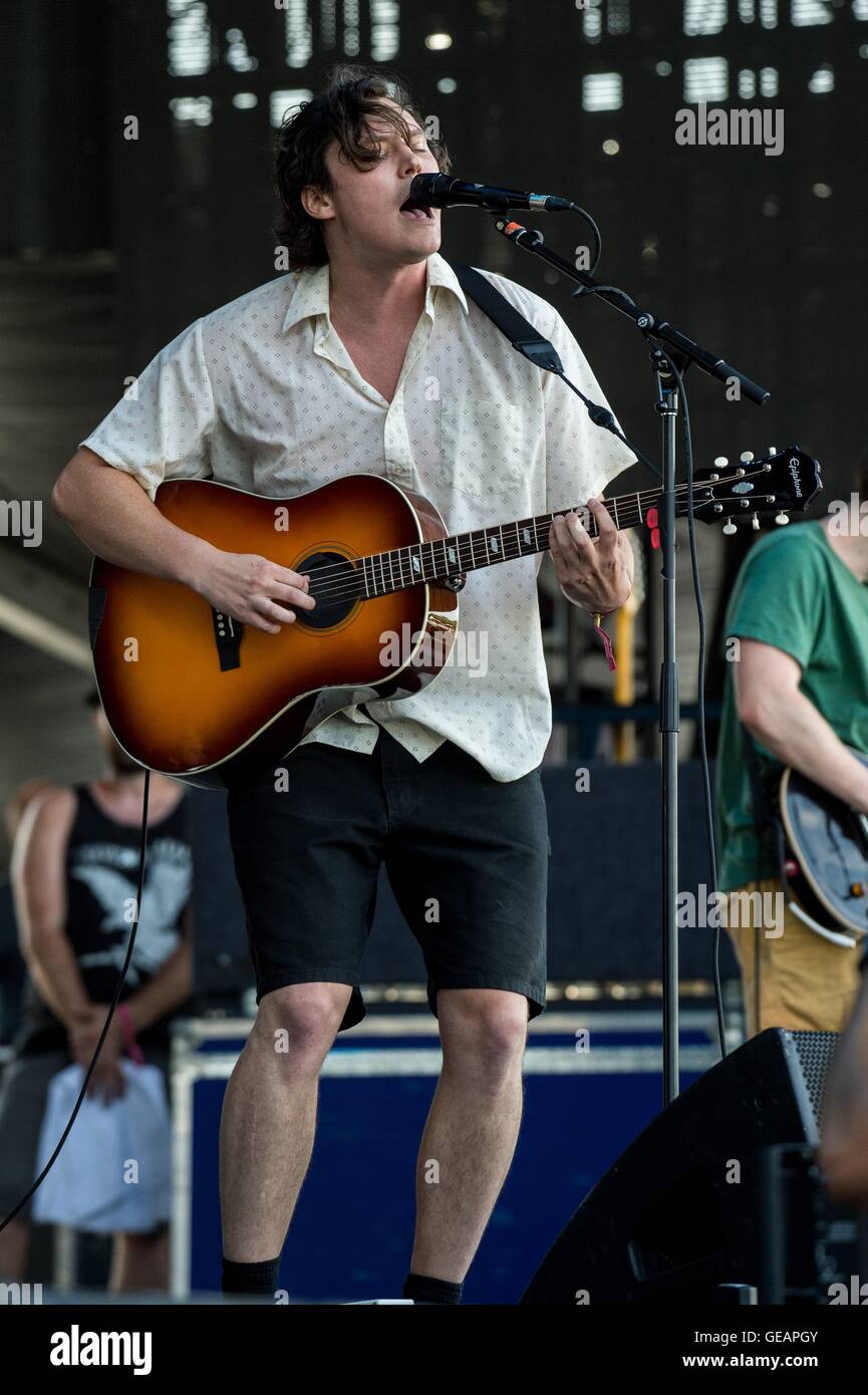 New York, NY, USA. 24th July, 2016. Brian Sella, The Front Bottoms on ...