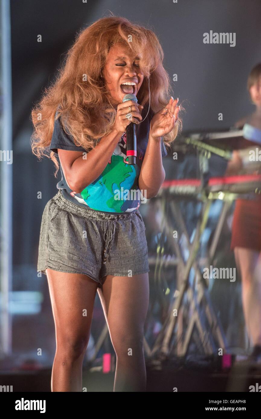 New York, NY, USA. 24th July, 2016. Sza on stage for Panorama Festival ...